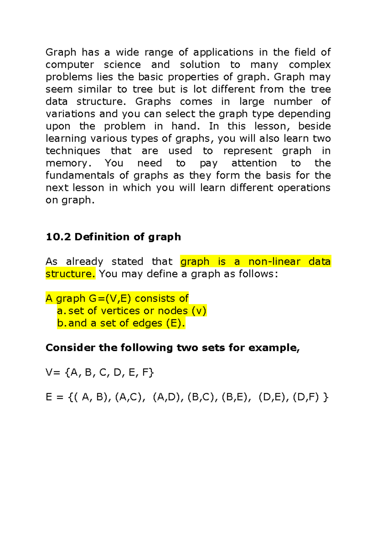 10. Fundamentals of graphhs - Graph has a wide range of applications in ...