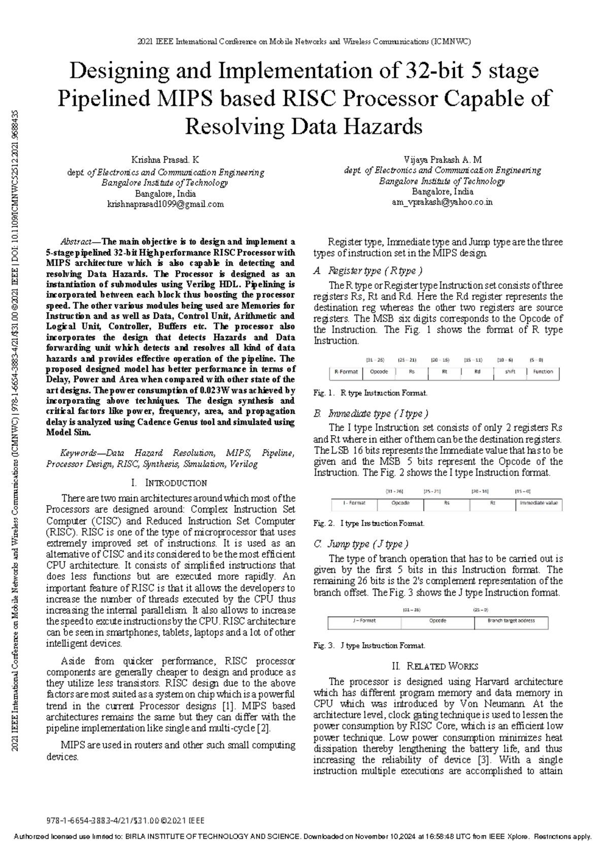 0 Main Designing And Implementation Of 32 Bit 5 Stage Pipelined Mips 6625