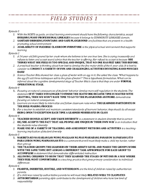 Week 1 Class Observation Analysis Reflection JEAN Valerie Sumaya ...