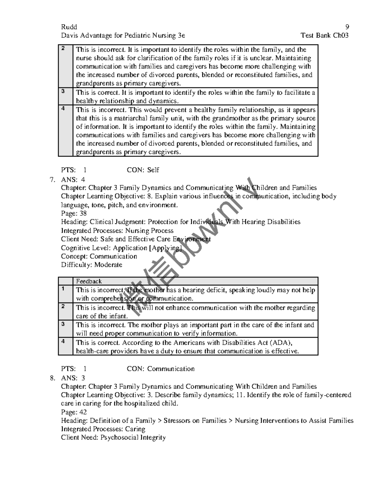 Test bank pediatric nursing critical components of nursing care 3rd ...