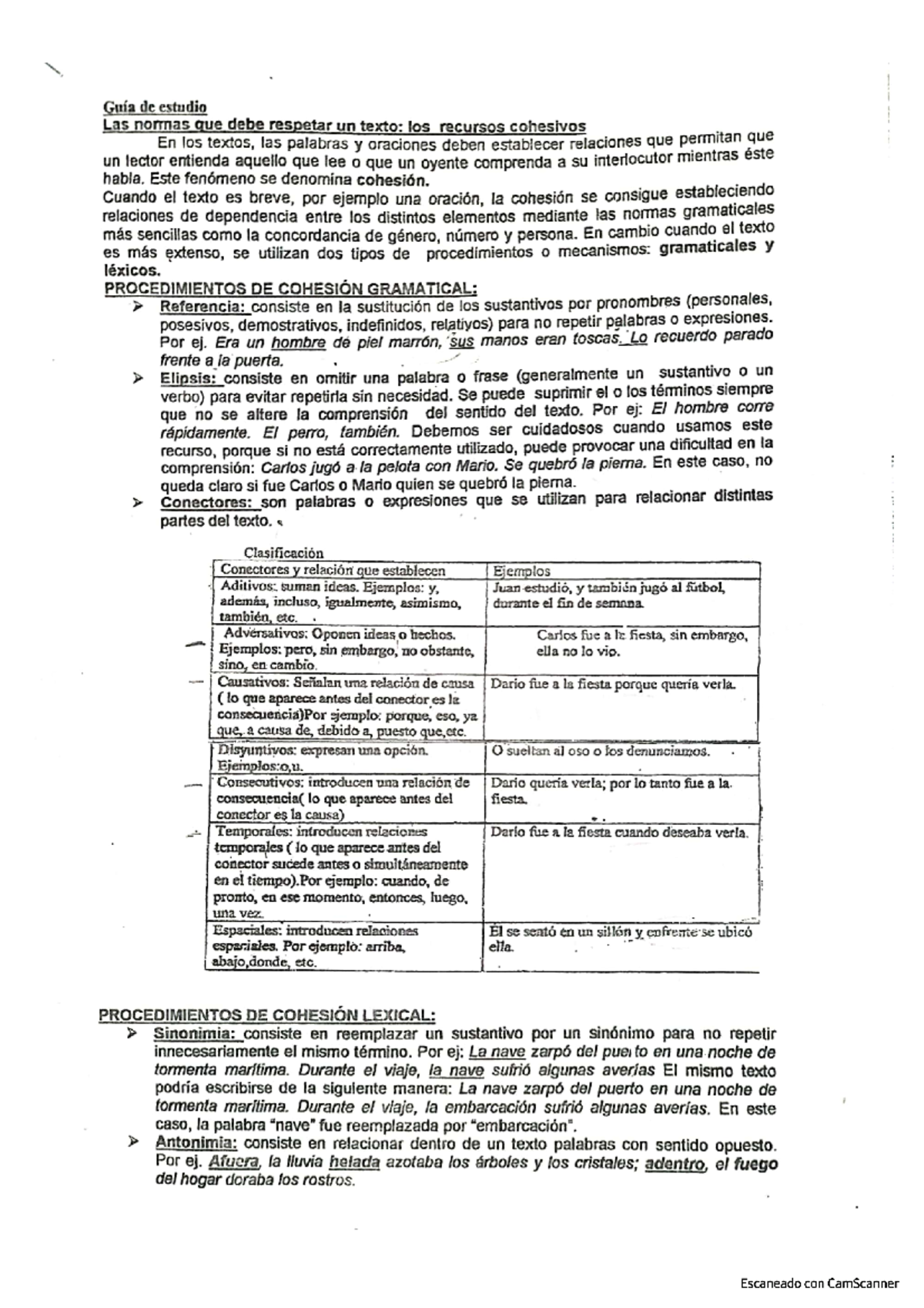 Lectura y escritura academica-Texto Cohesion y Coherencia - lengua y su didáctica - Studocu