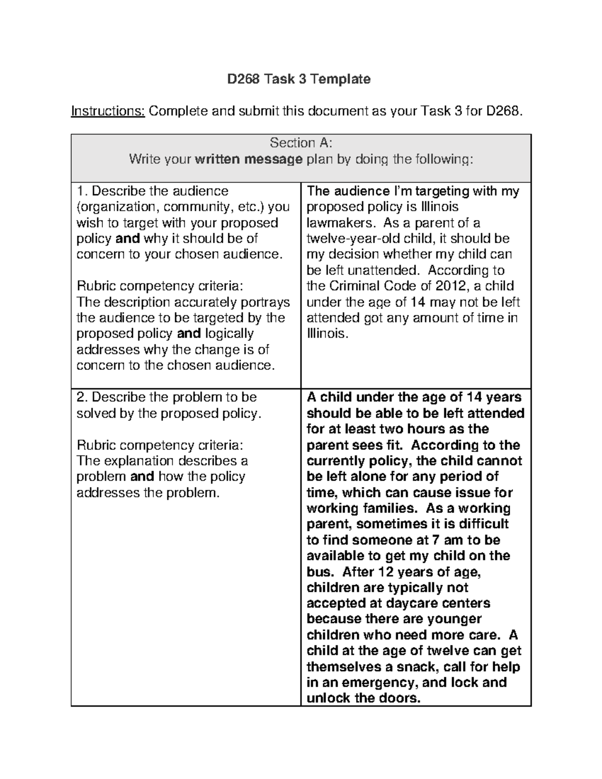 RRM2 D268 Task 3 Table Template - D268 Task 3 Template Instructions ...