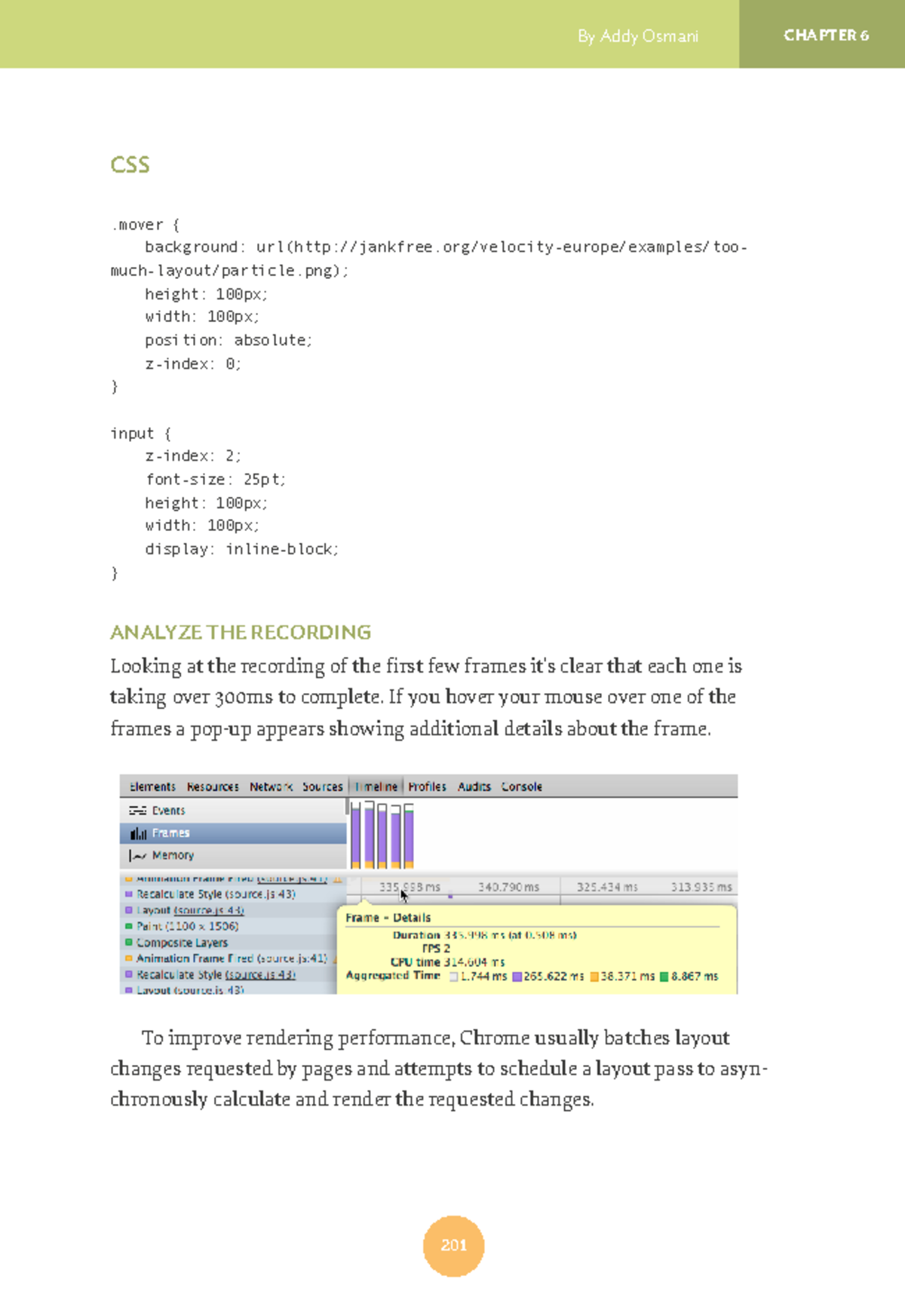 Web desiging (21) - By Addy Osmani CHAPTER 6 CSS .mover { background: - Studocu