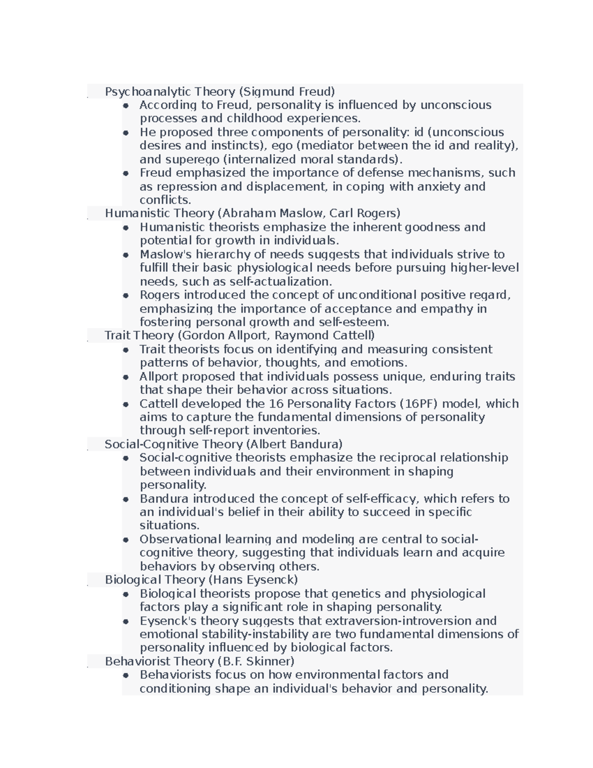 Ap psych 2 - Studocu