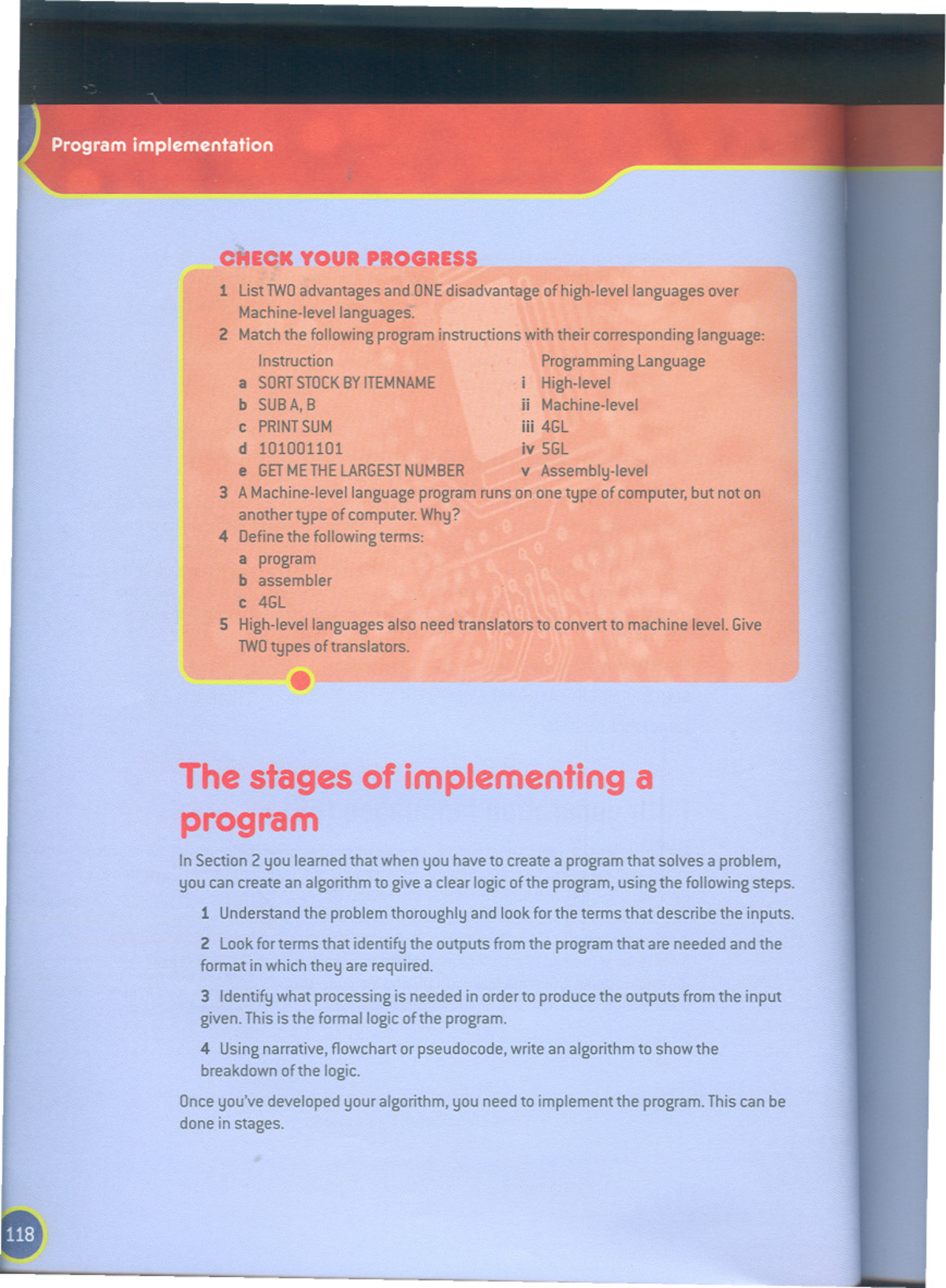 Stages of Program Implementation - Program implementation CHECK YOUR ...