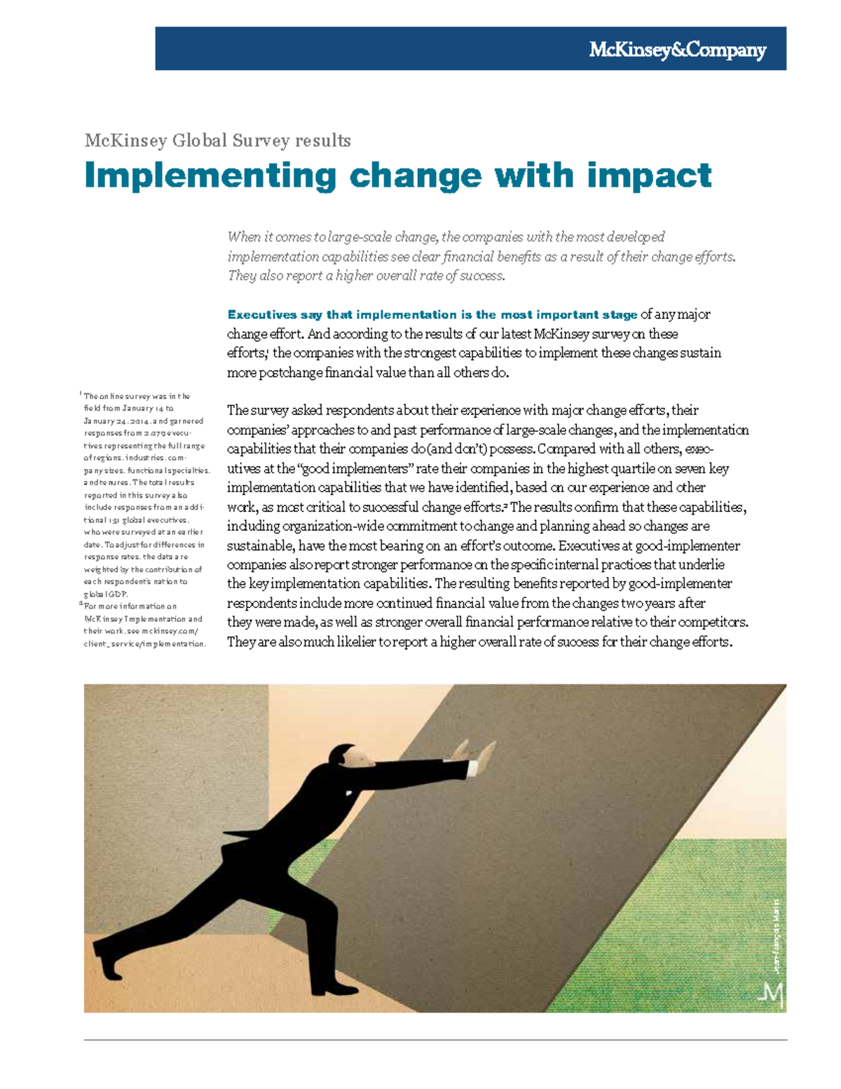 Implementing change with impact - When it comes to large-scale change ...