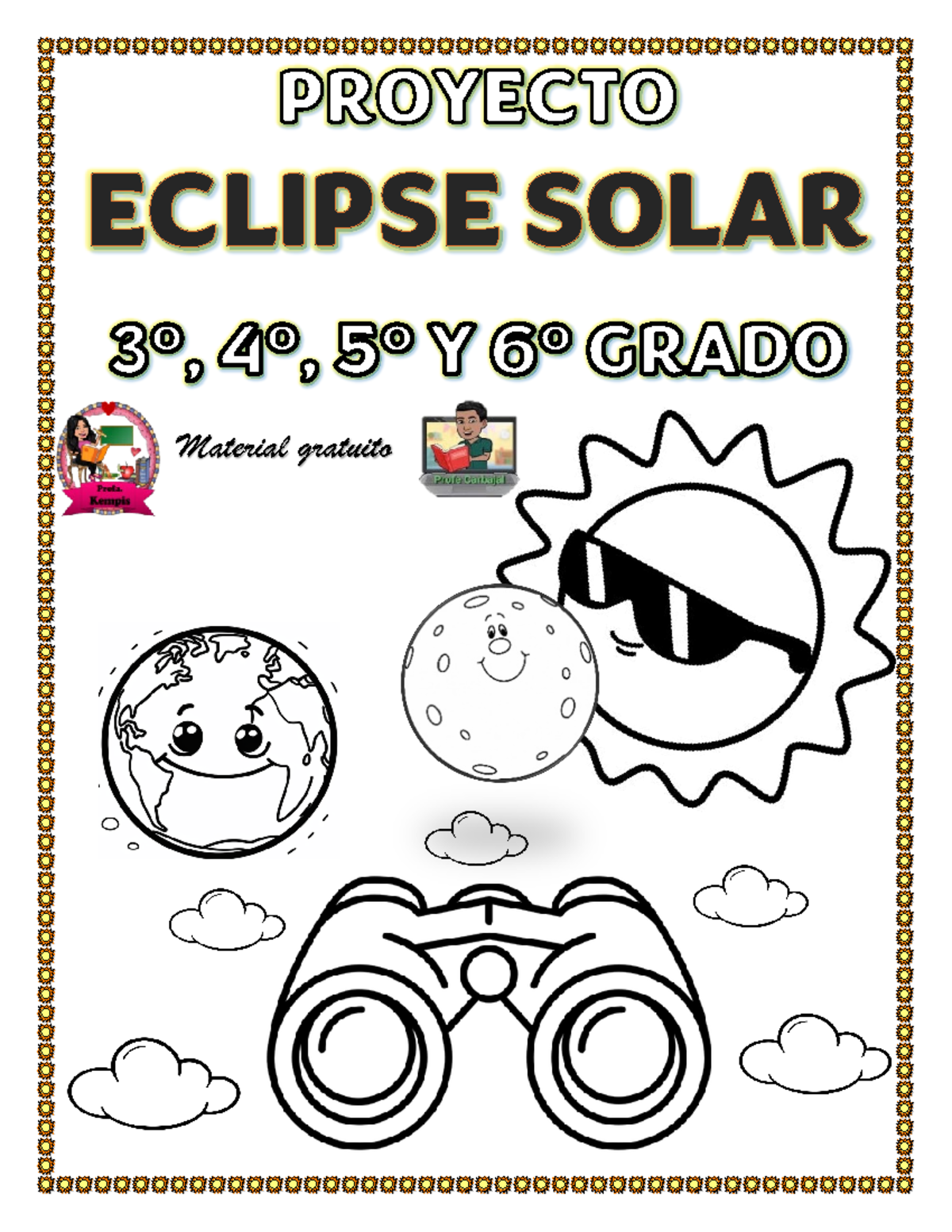 3°, 4°, 5° y 6° Proyecto DEL Eclipse Solar - Profa. Kempis - Material ...