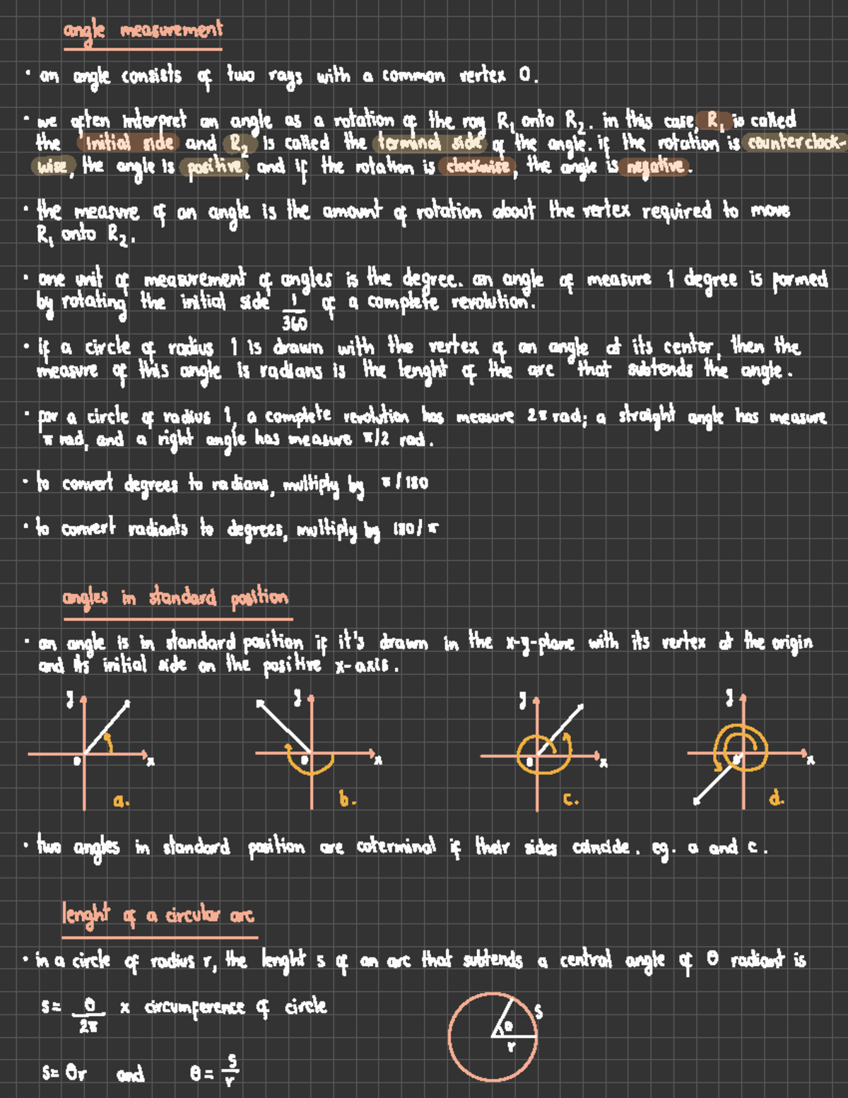 6.1 angle measurement - Notes from the e-book - angle measurement ·an ...