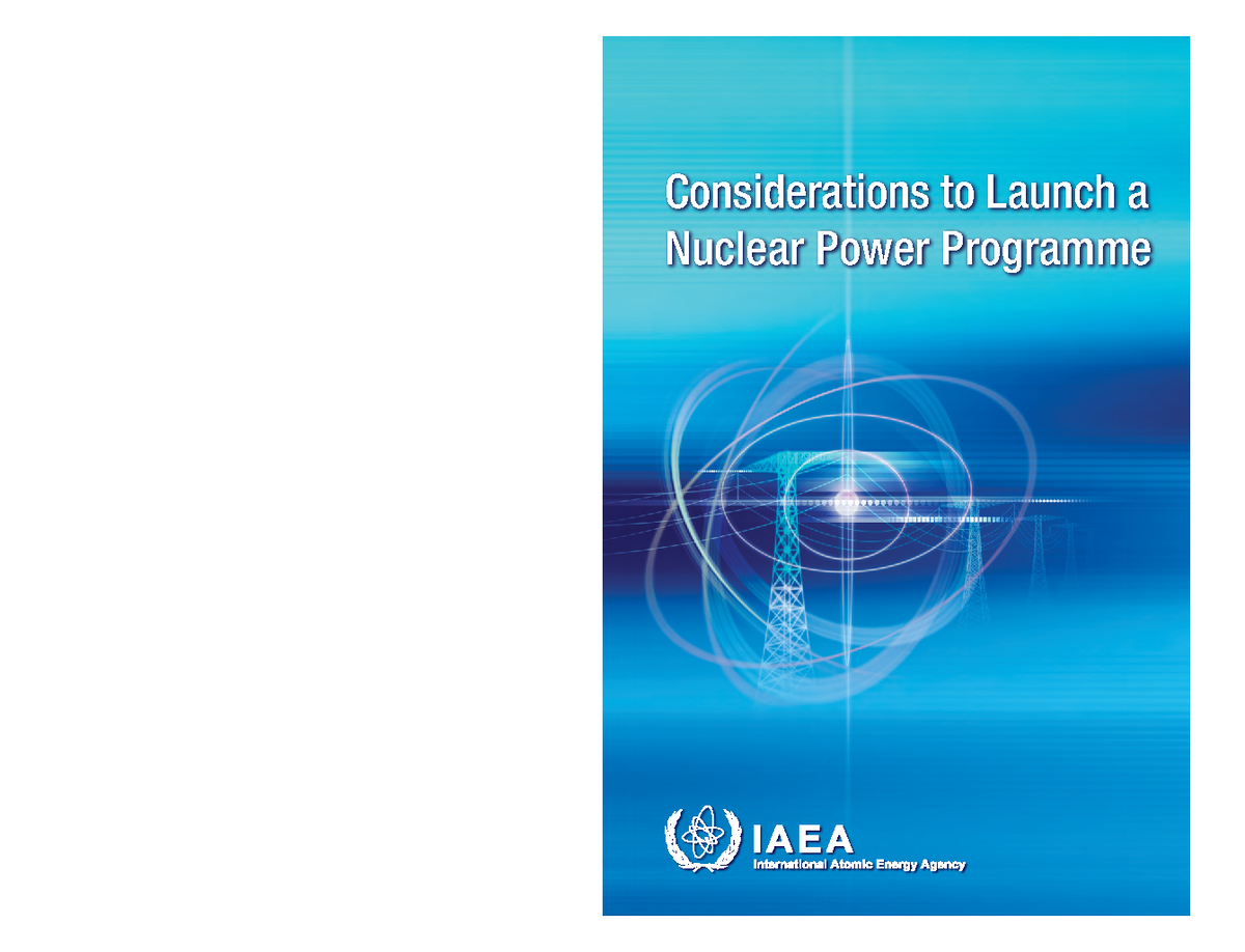 Considerations to Launch a Nuclear Power Programme - Considerations to ...