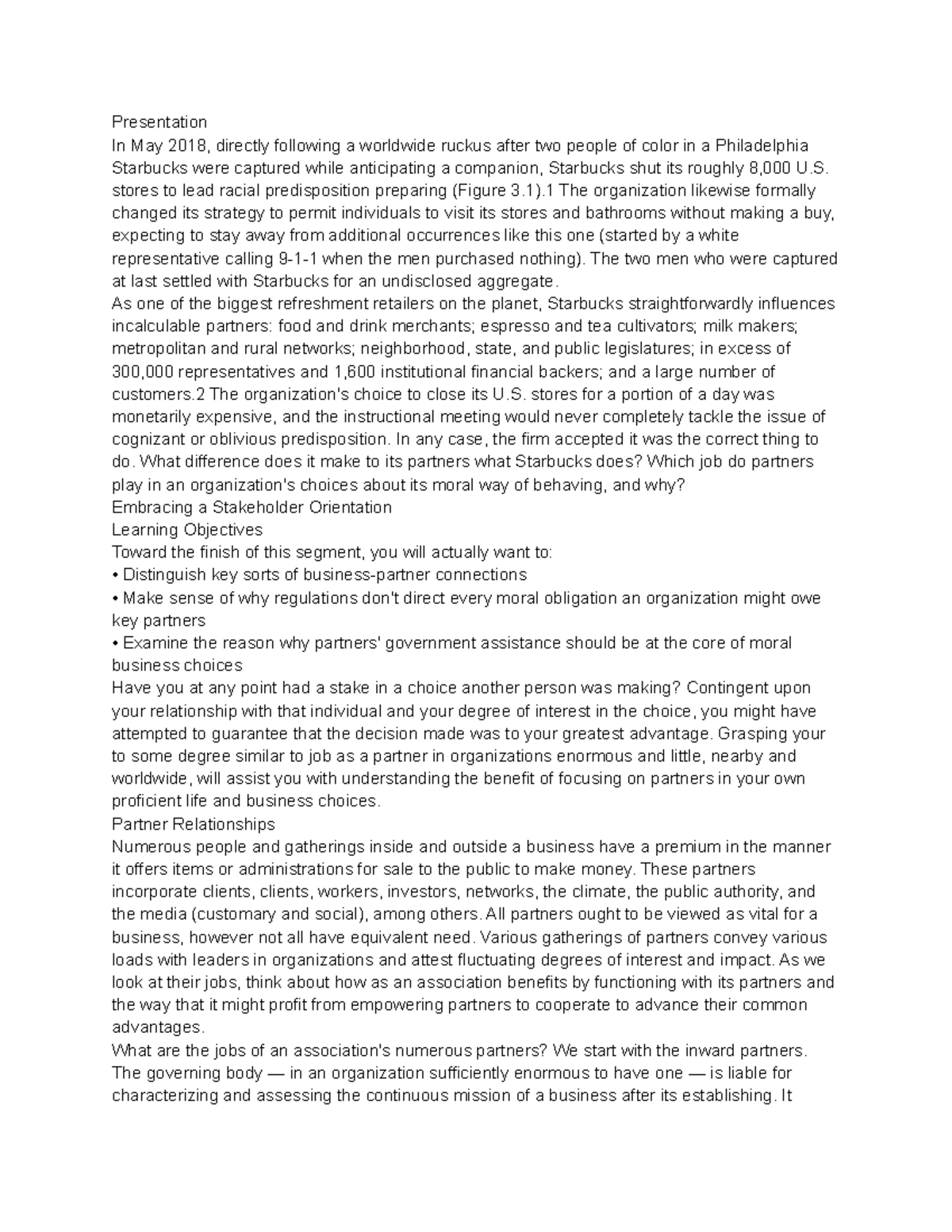 Business, ethics, and society chpt 3 notes - Presentation In May 2018 ...