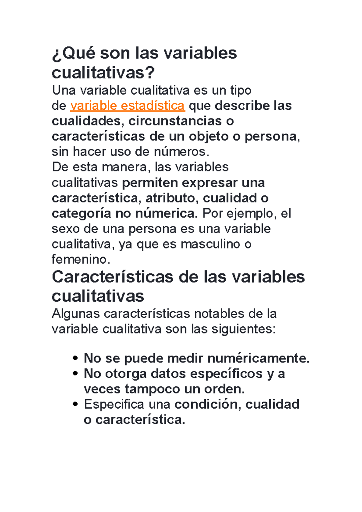 Qu Son Las Variables Cualitativas Qu Son Las Variables