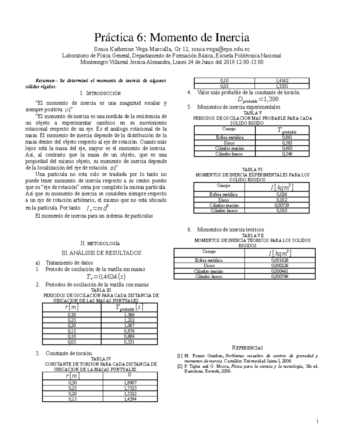 Plantilla LMN 2018 A - Formato en Norma IEEE para informes tecnicos de laboratorio - 6: Momento ...