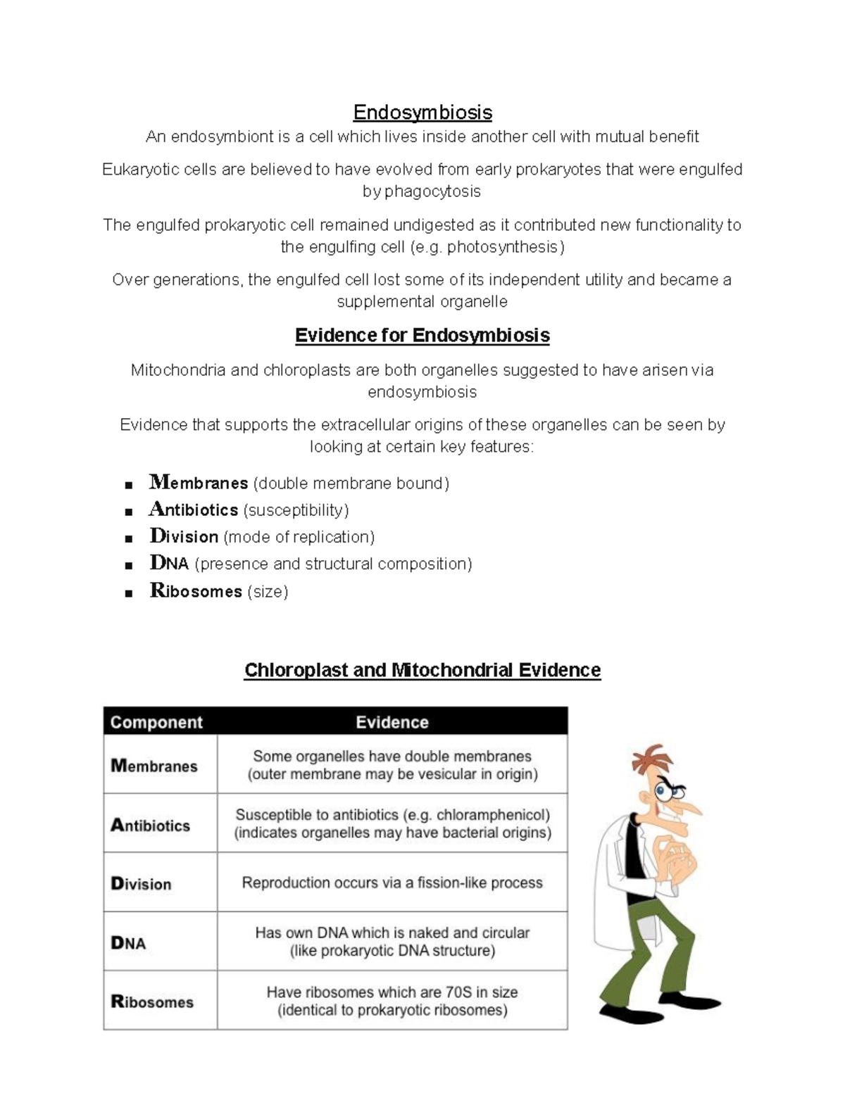 Cell Biology: Origin of Cells - Endosymbiosis - Endosymbiosis An ...
