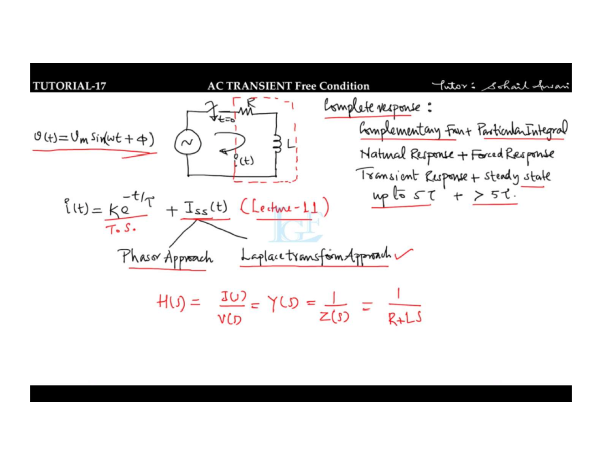 17 - It is about ac transient condition - AC TRANSIENT Free Condition ...