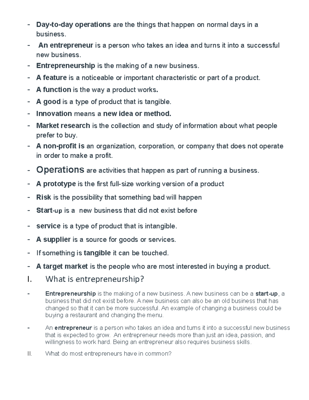 english for business - Day-to-day operations are the things that happen ...