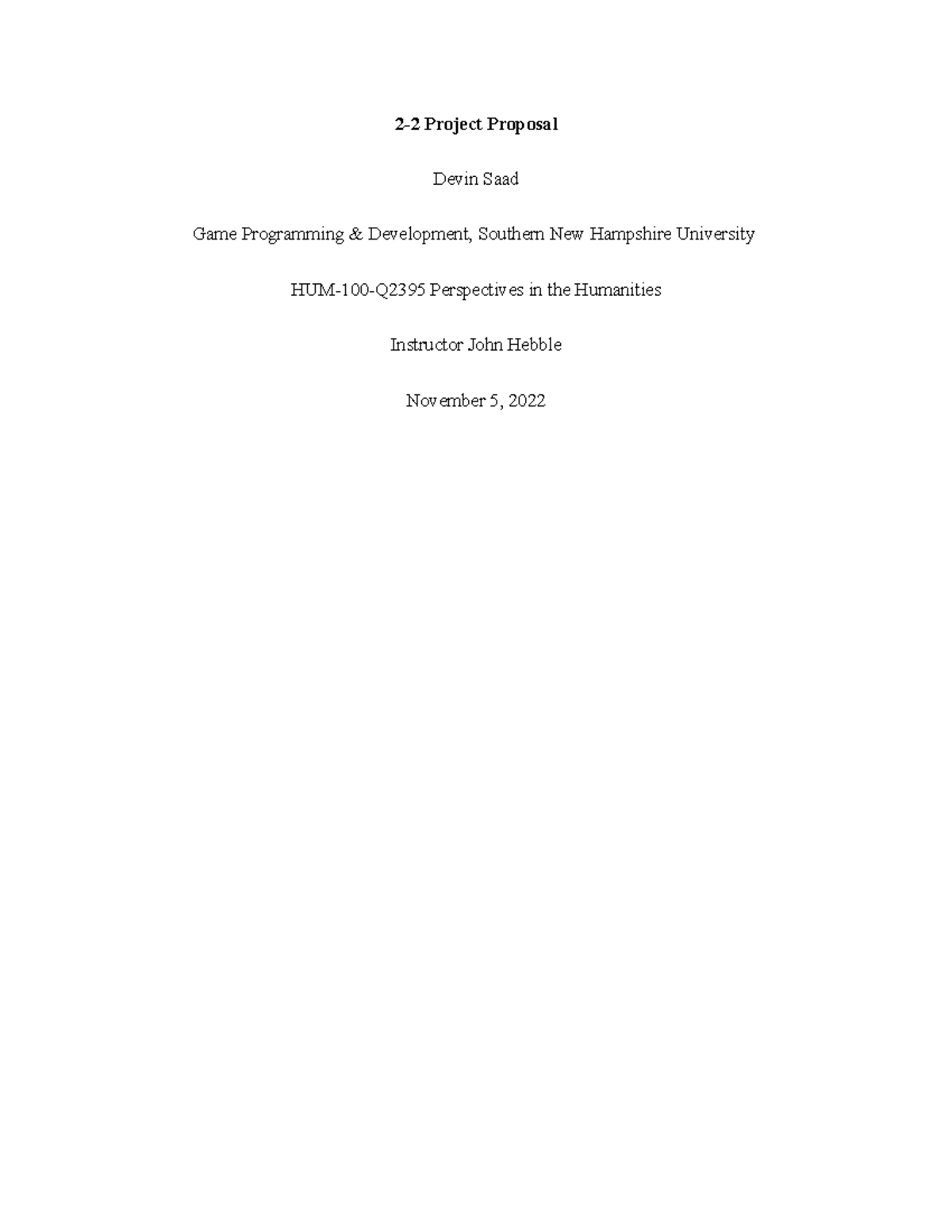 2-2 Project Proposal - what - 2-2 Project Proposal Devin Saad Game ...