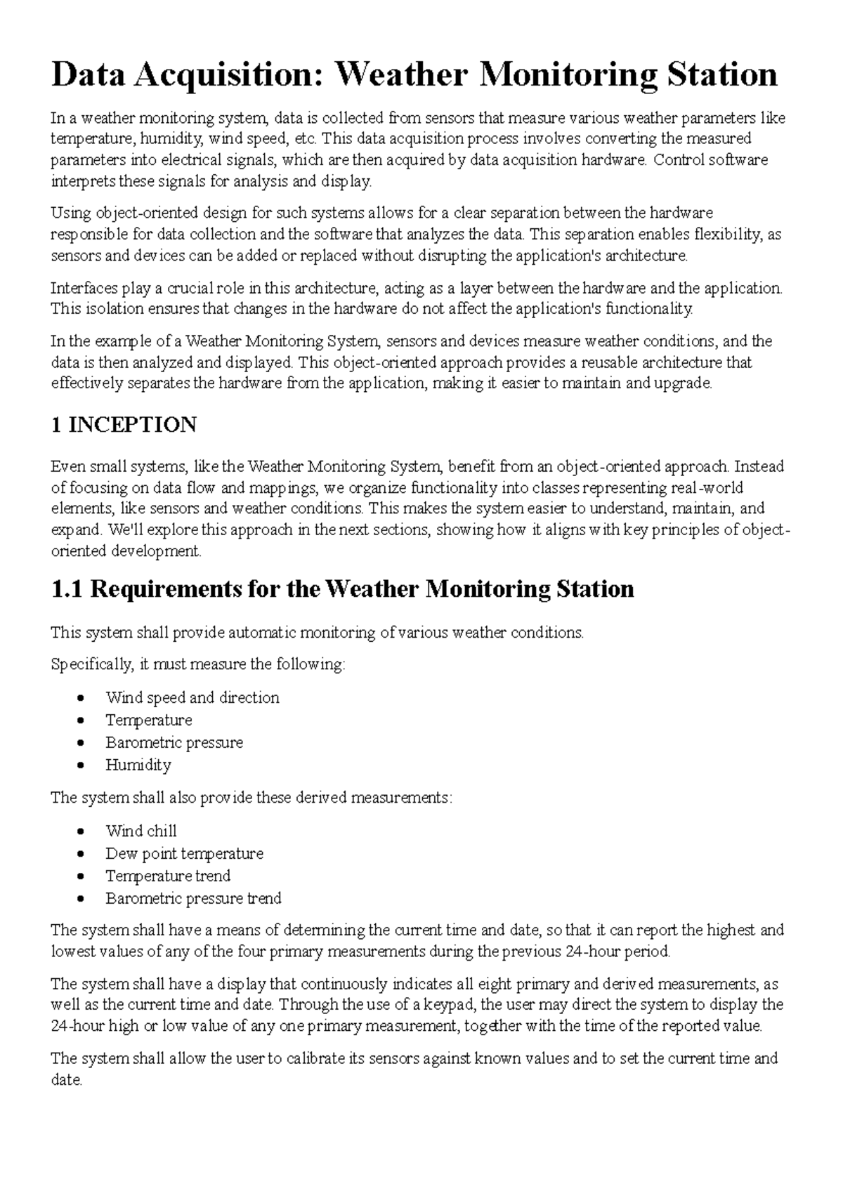 OOAD unit-5 Case Study : Weather Forecasting - Data Acquisition ...