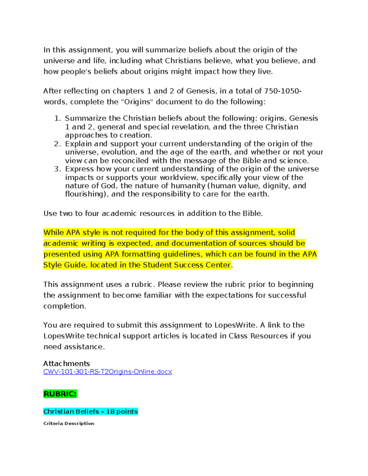 CWV-101-301-Assignment Objective - In this assignment, you will ...