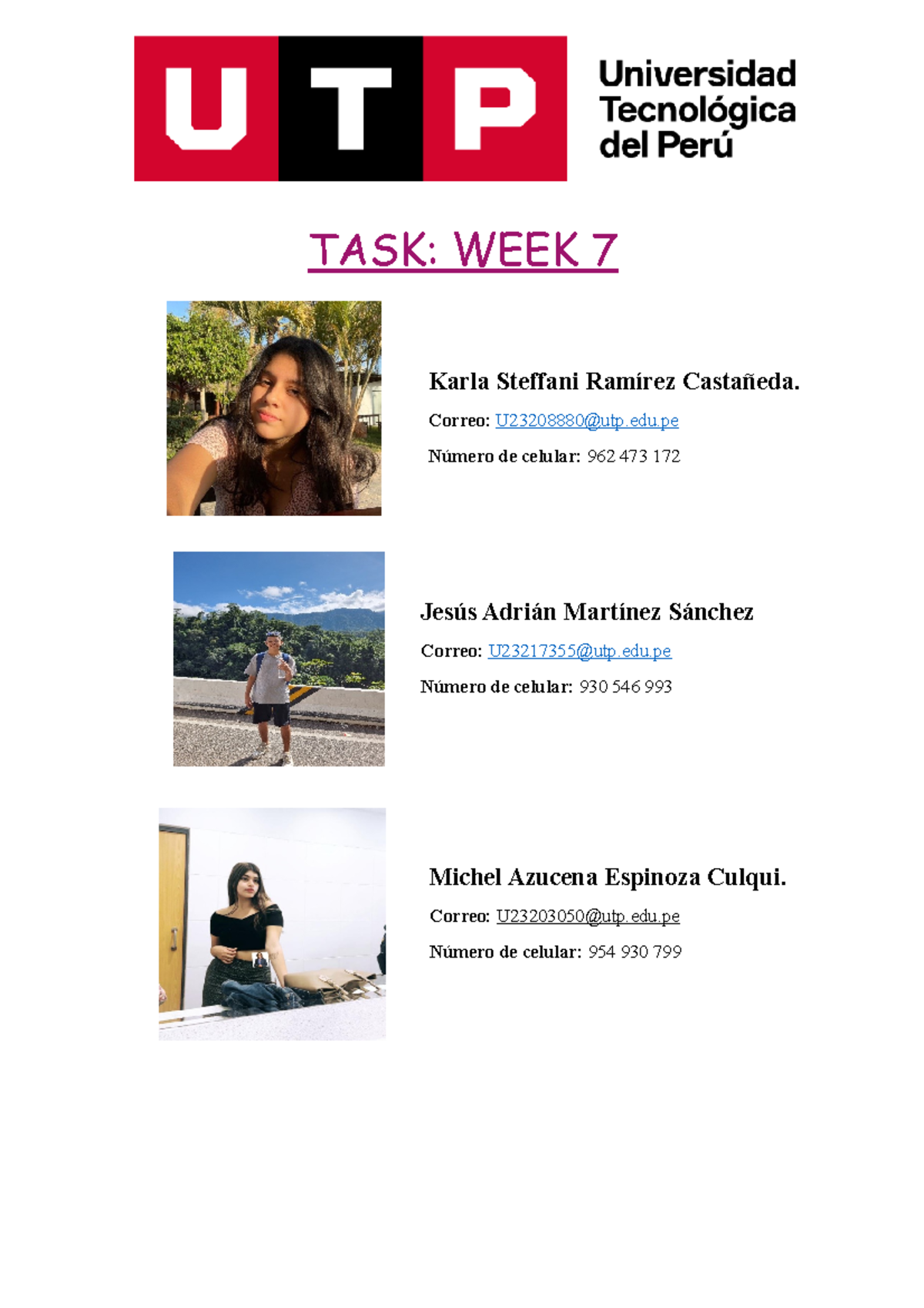TASK - WEEK 7 - task week 7 - TASK: WEEK 7 Karla Steffani Ramírez Castañeda. Correo: - Studocu
