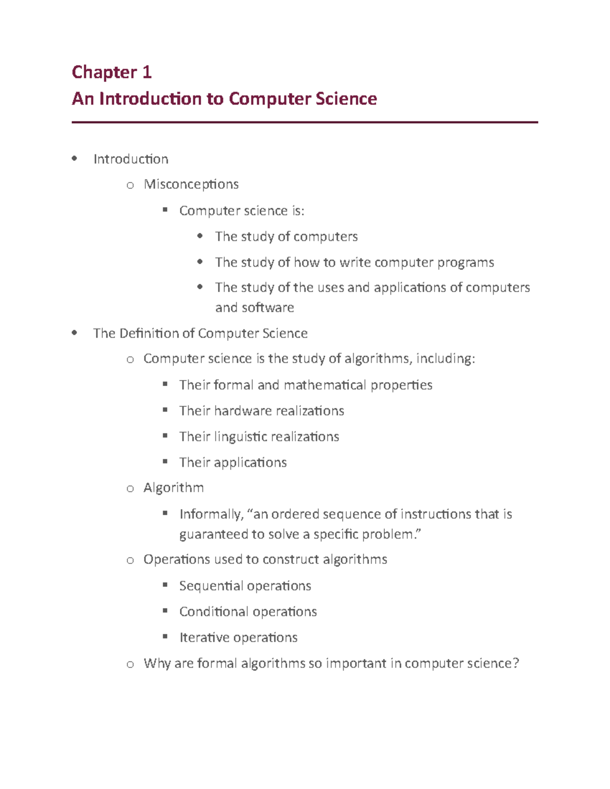 Chapter 1- an introduction to computer science - Census Bureau Founded ...
