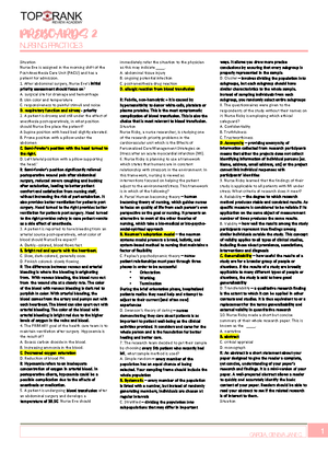 Preboard 1 NP2 Ratio - TOPRANK REVIEWER - RATIO Nurse Harry is caring for Delilah who is ...