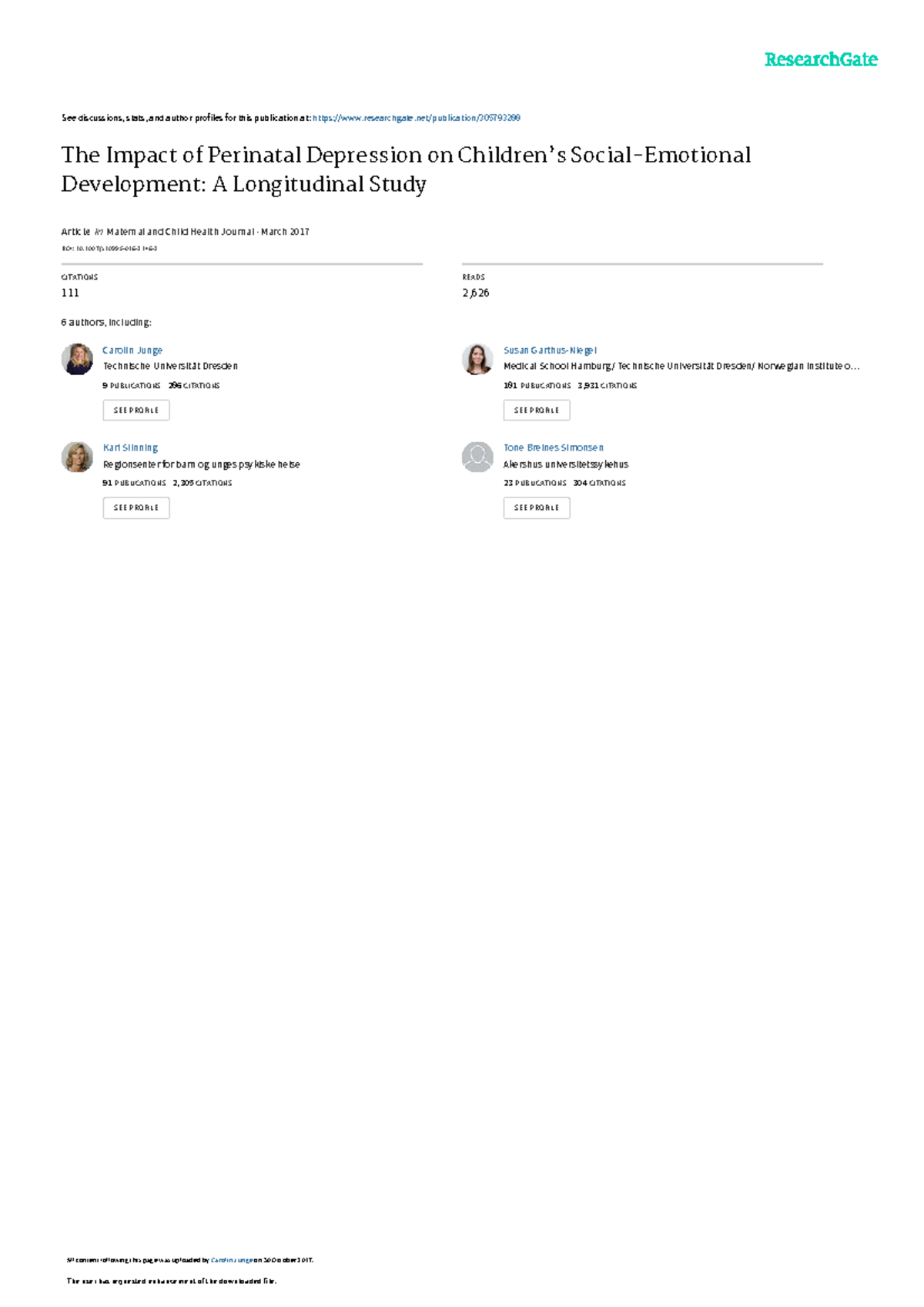 Junge MCHJ 2016 - See discussions, stats, and author profiles for this ...