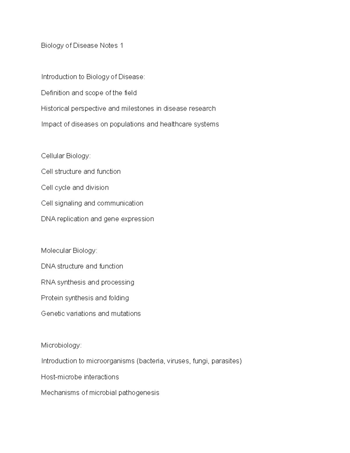 Biology of Disease Notes 1 - , X-ray, CT, MRI) Radiographic ...
