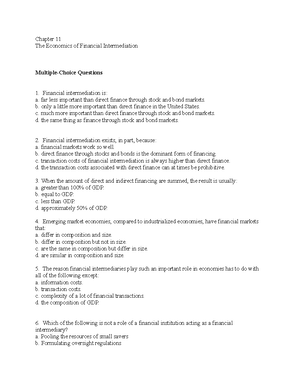 Gibson 11e TB ch01 2 - Test Bank - CHAPTER 1—INTRODUCTION TO FINANCIAL ...