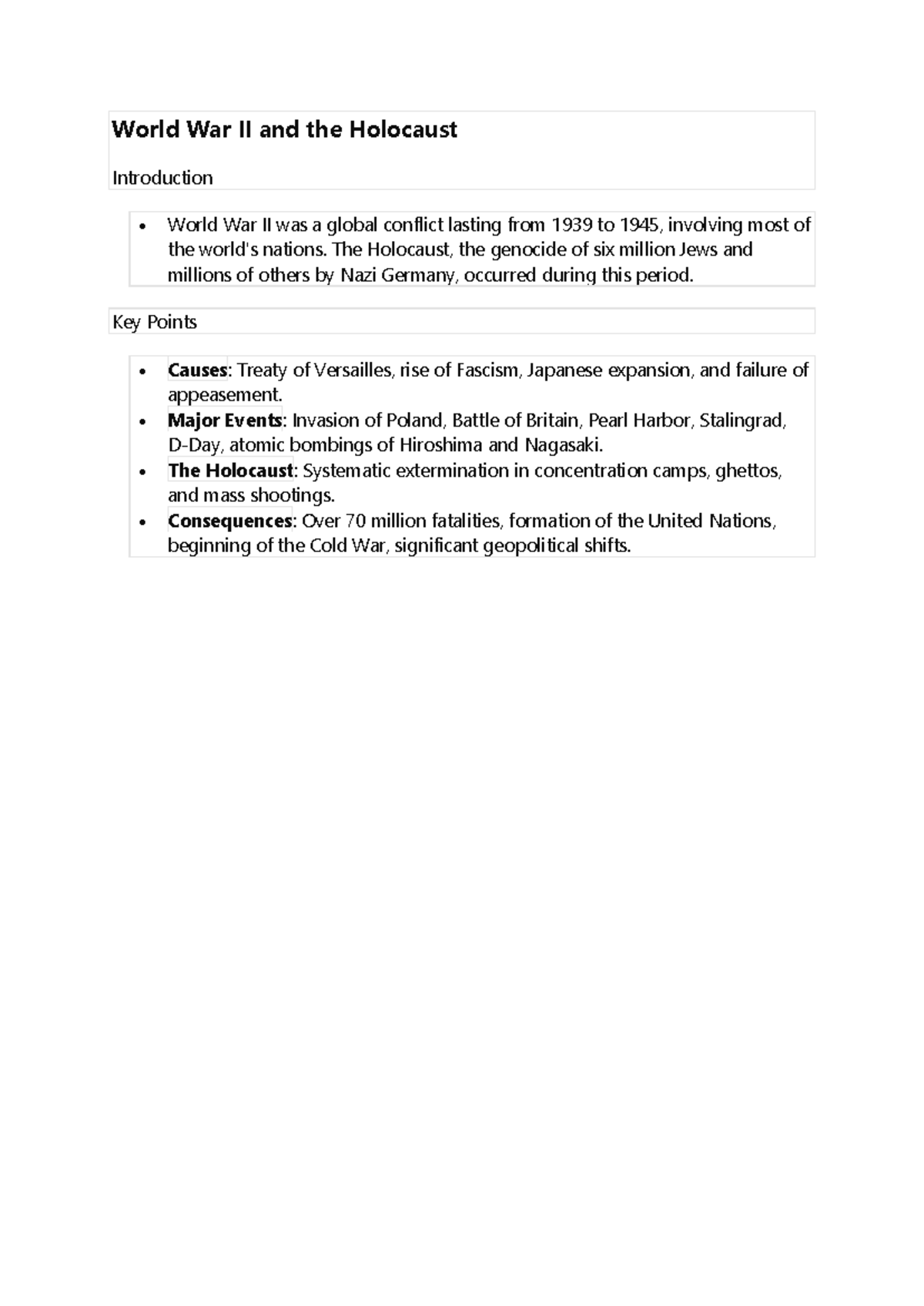 World War II and the Holocaust - World War II and the Holocaust ...