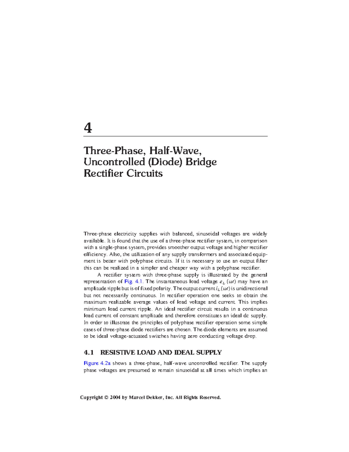 Three phase half wave uncontrolled diode bridge - 4 Three-Phase, Half ...