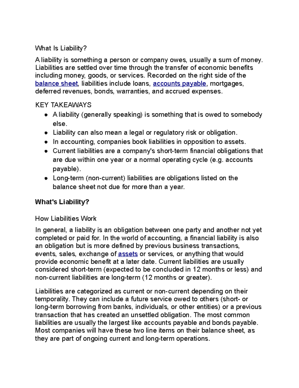 What Is Liabilityall about mathematics that connects into accounting ...