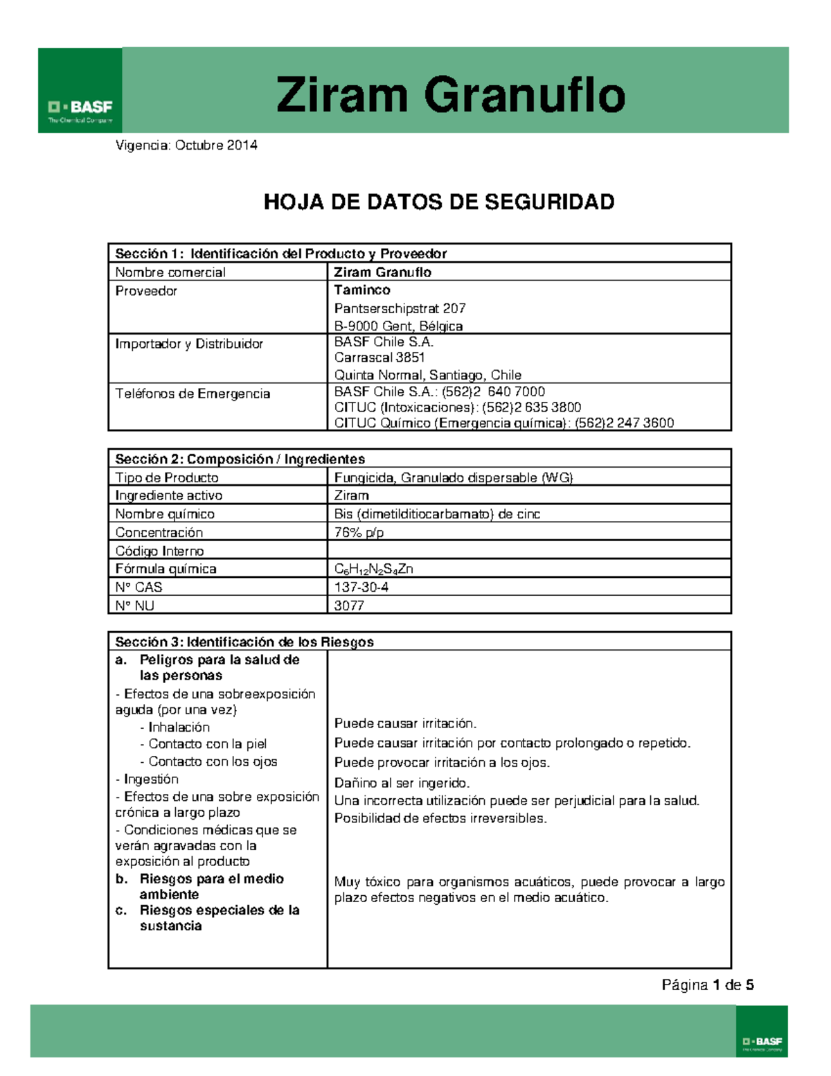 Ziram Granuflo 4 - Producto químico insecticidad de amplio espectro ...