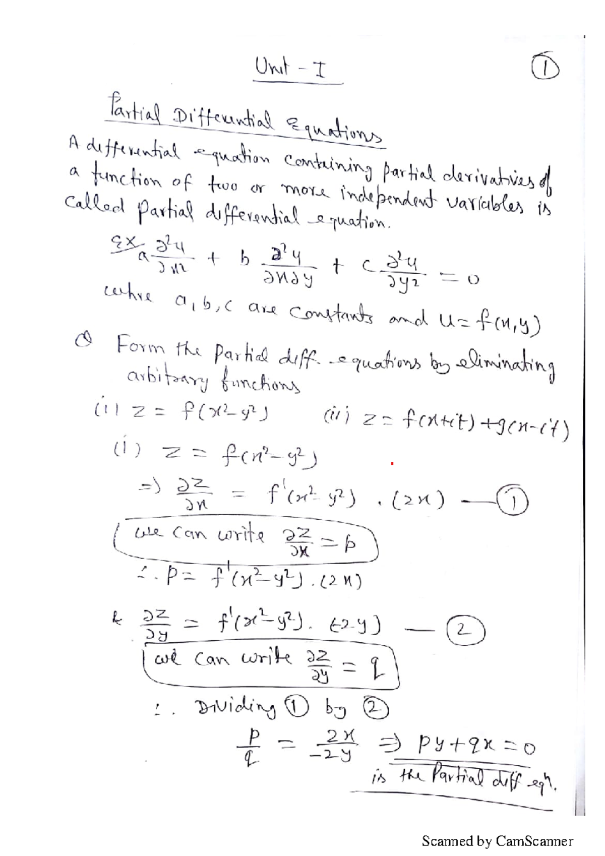 UNIT-1 notes Page 1 to 37 - b.tech - Studocu