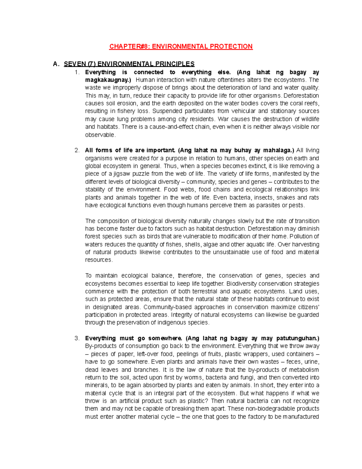 Chapter#8 Environmental Protection - CHAPTER#8: ENVIRONMENTAL ...