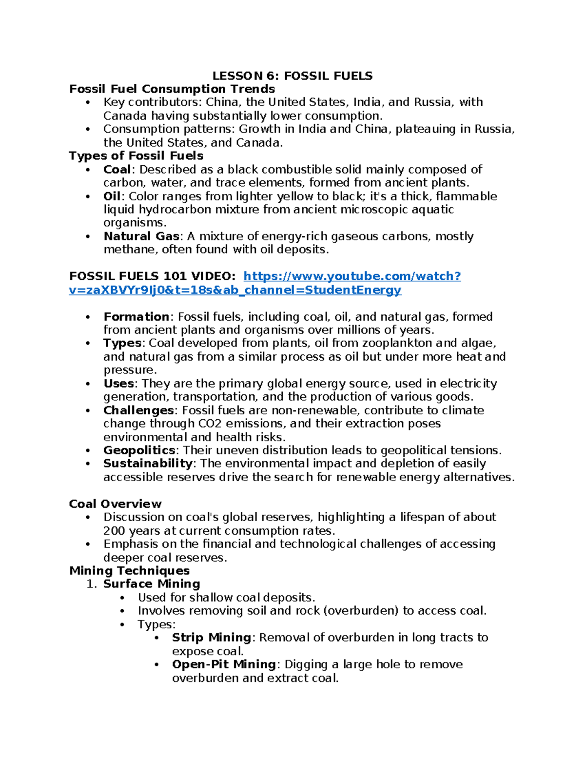 Phys 273 lesson 5 - LESSON 6: FOSSIL FUELS Fossil Fuel Consumption ...