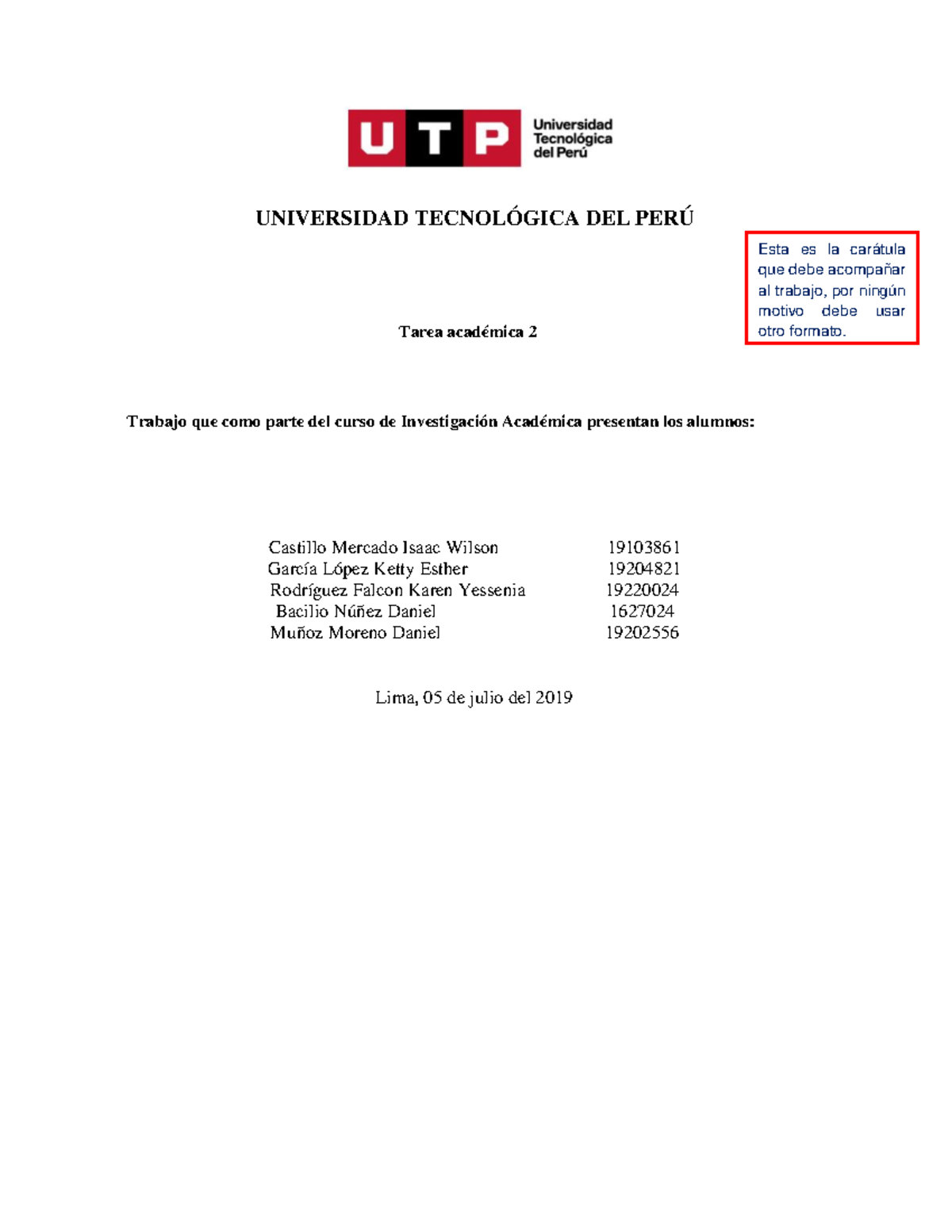 S11 - Ejemplo 2 de Tarea académica 2 - Warning: TT: undefined function: 32 UNIVERSIDAD ...