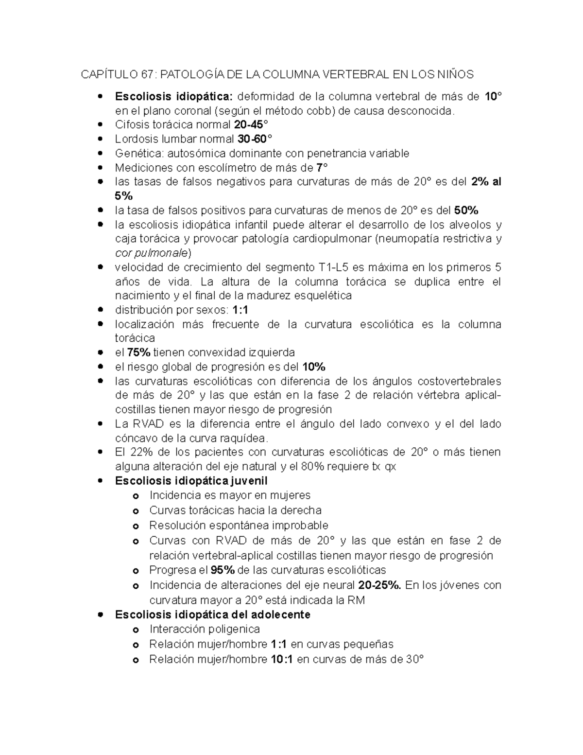 Capítulo 67 - Resumen AAOS Musculoskeletal Coding Guide 2017 - CAPÍTULO ...