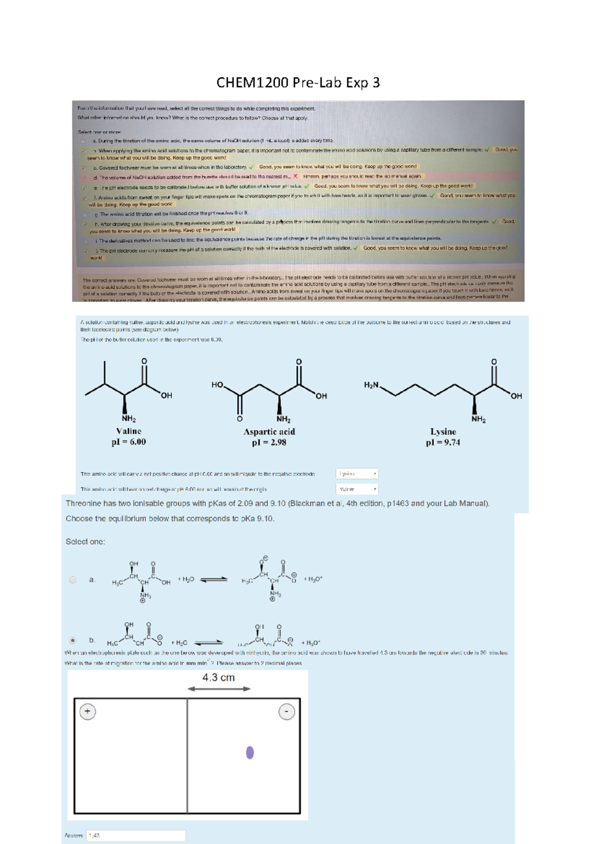 CHEM1200 Pre Lab Experiment 3 - CHEM1200 - CHEM1200 Pre-Lab Exp - Studocu