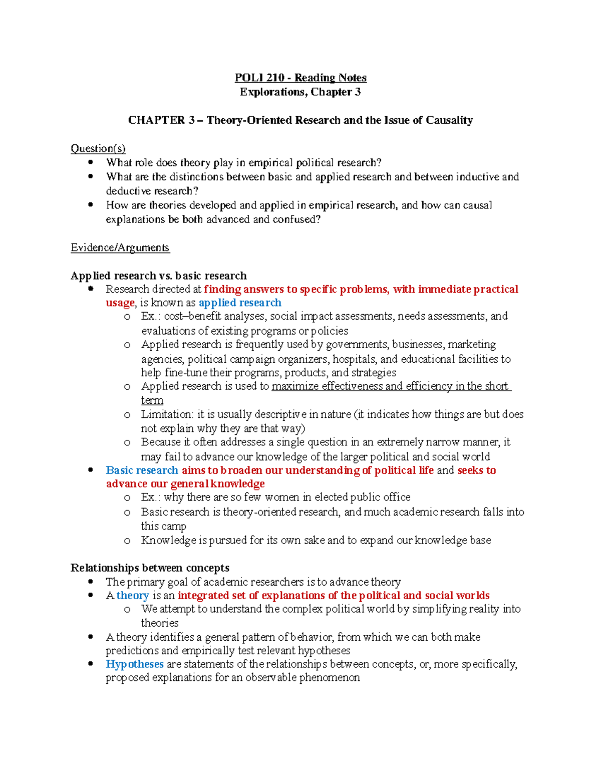Explorations - Chapter 3 Summary - POLI 210 - Reading Notes ...