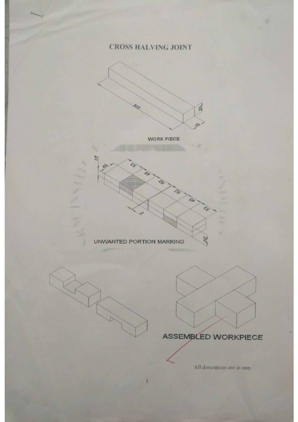 Cross halving joint - Civil And Mechanical Engineering Workshop - Studocu