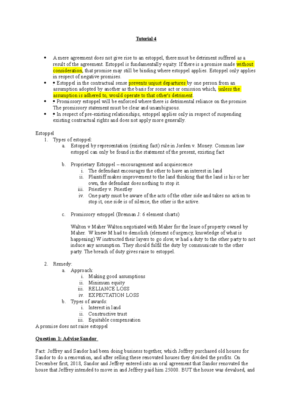 Tutorial+4+prep - tutorial answer for week4 - Tutorial 4 A mere ...