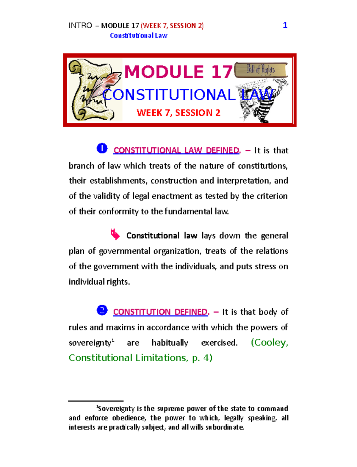 Mod17Wk7S2-Constitutional-Law - Constitutional Law MODULE 17 ...