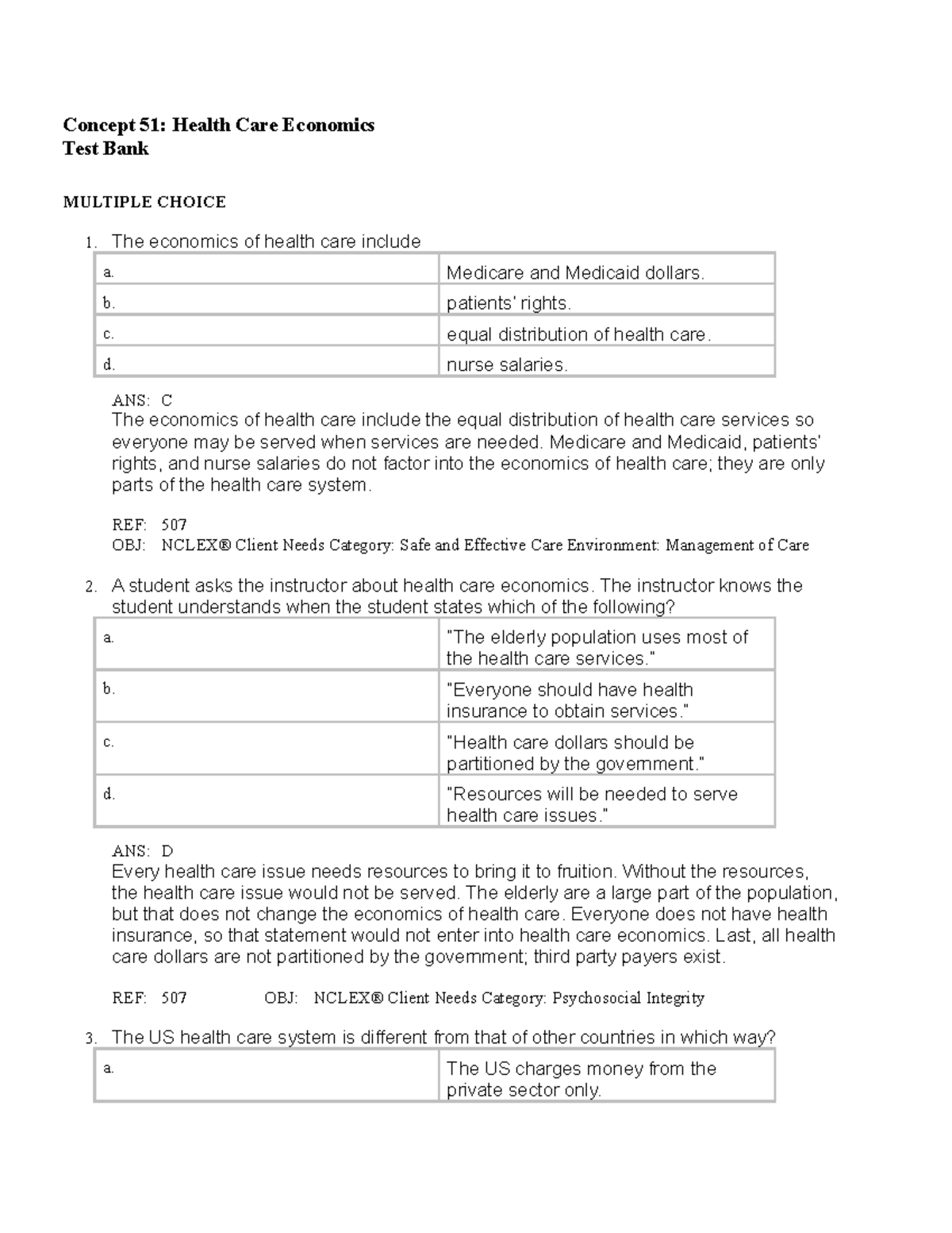 Concept 51 health care econimics - Concept 51: Health Care Economics ...