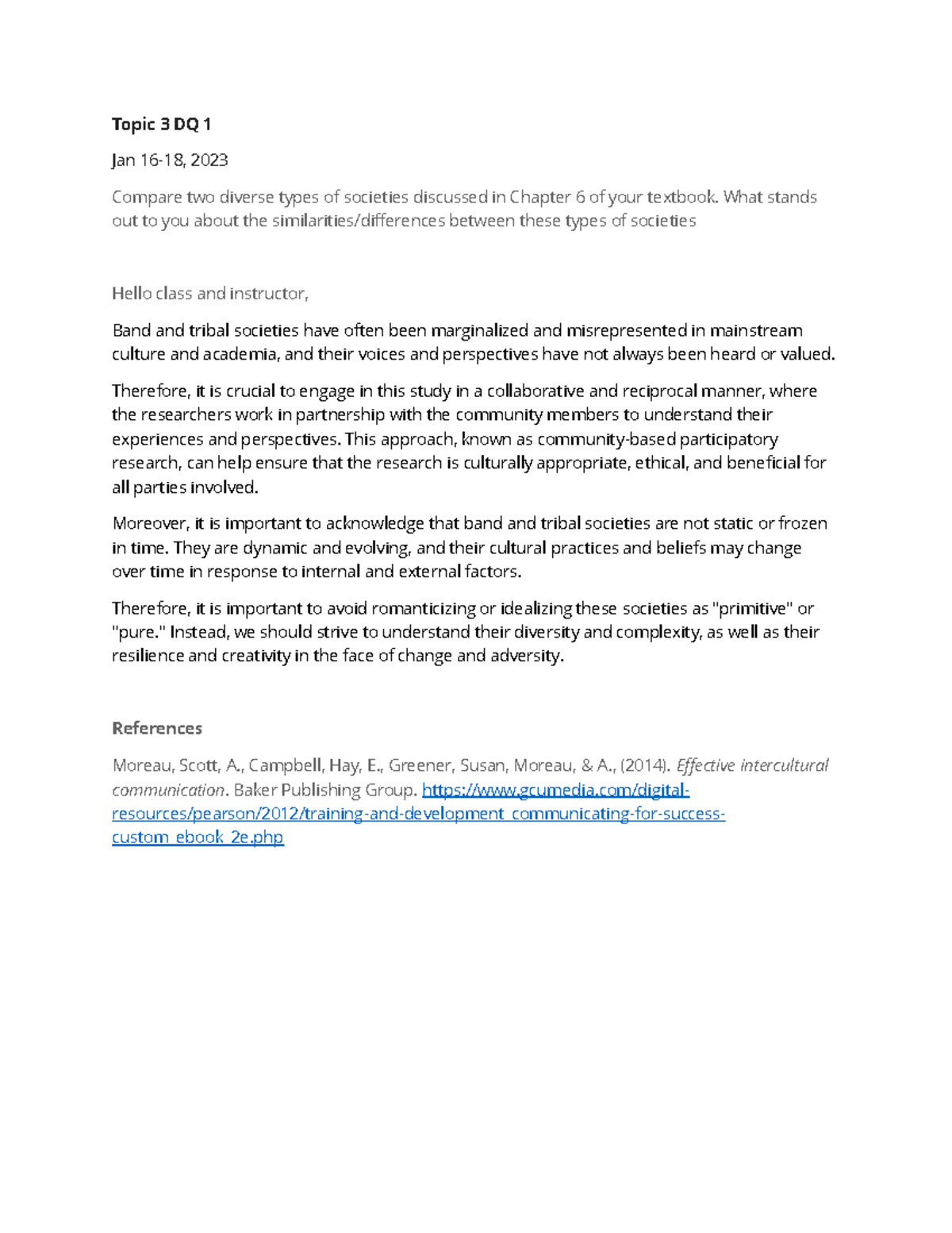 COM-263-O500 Topic 3 DQ 1 (24) - Topic 3 DQ 1 Jan 16-18, 2023 Compare ...