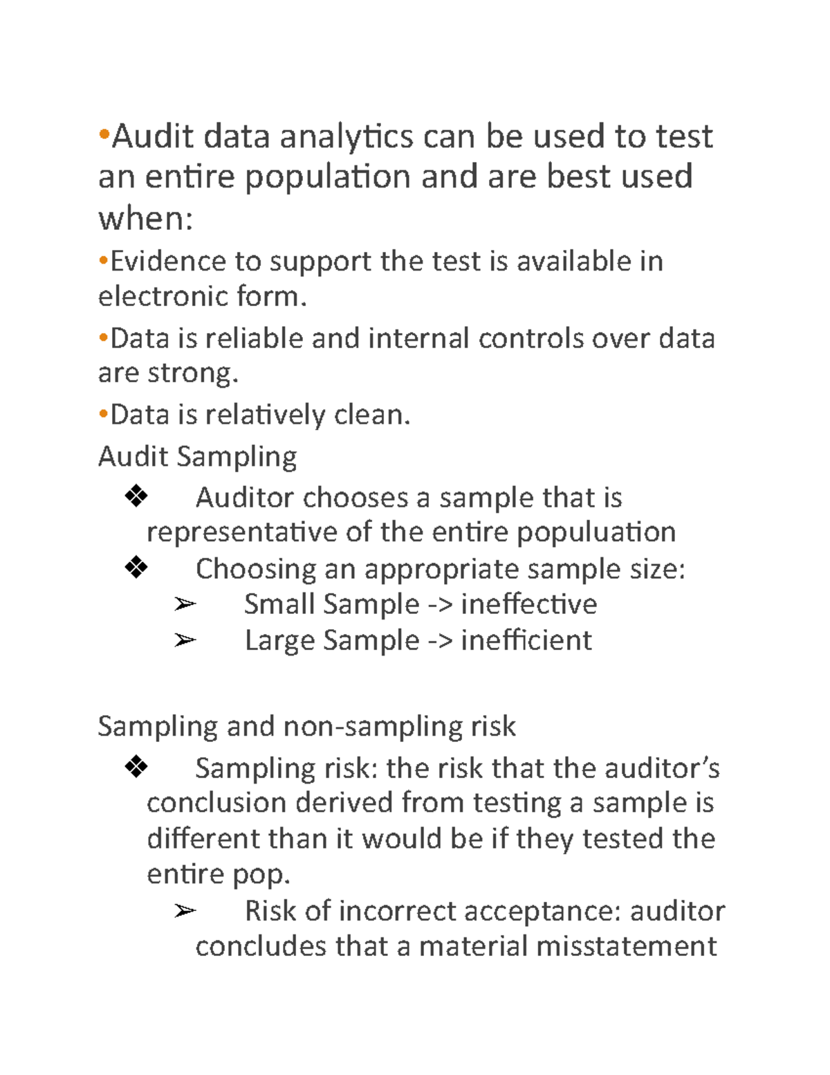 Chapter 10: Risk Response: Evaluating Audit Data Analytics and Audit ...
