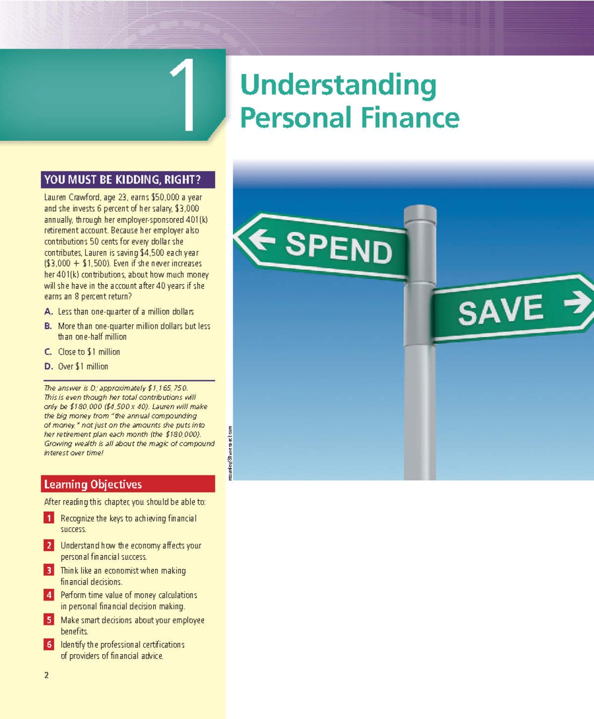 Understanding personal finance - 2 1 Understanding Personal Finance YOU ...