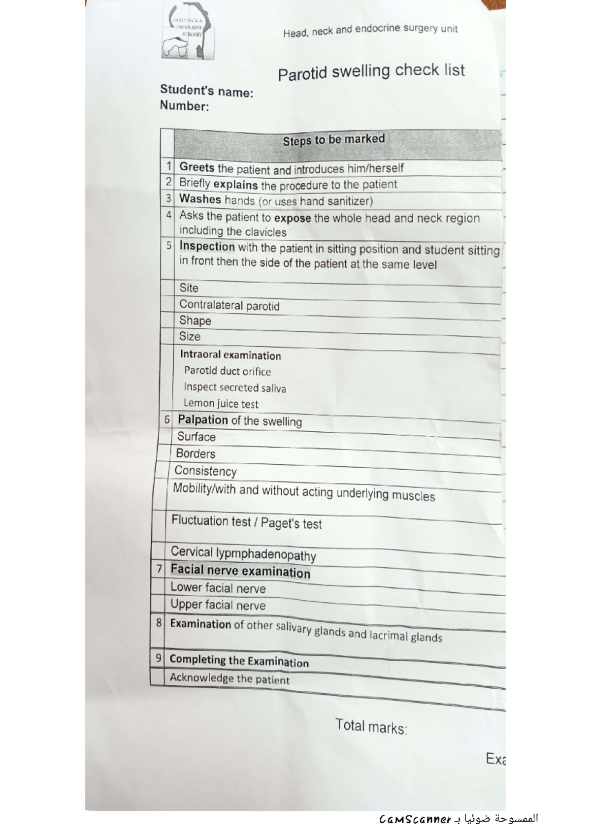 Head, neck checklist OSCE - Anatomy, Embeyology, Arthology, Angiology ...