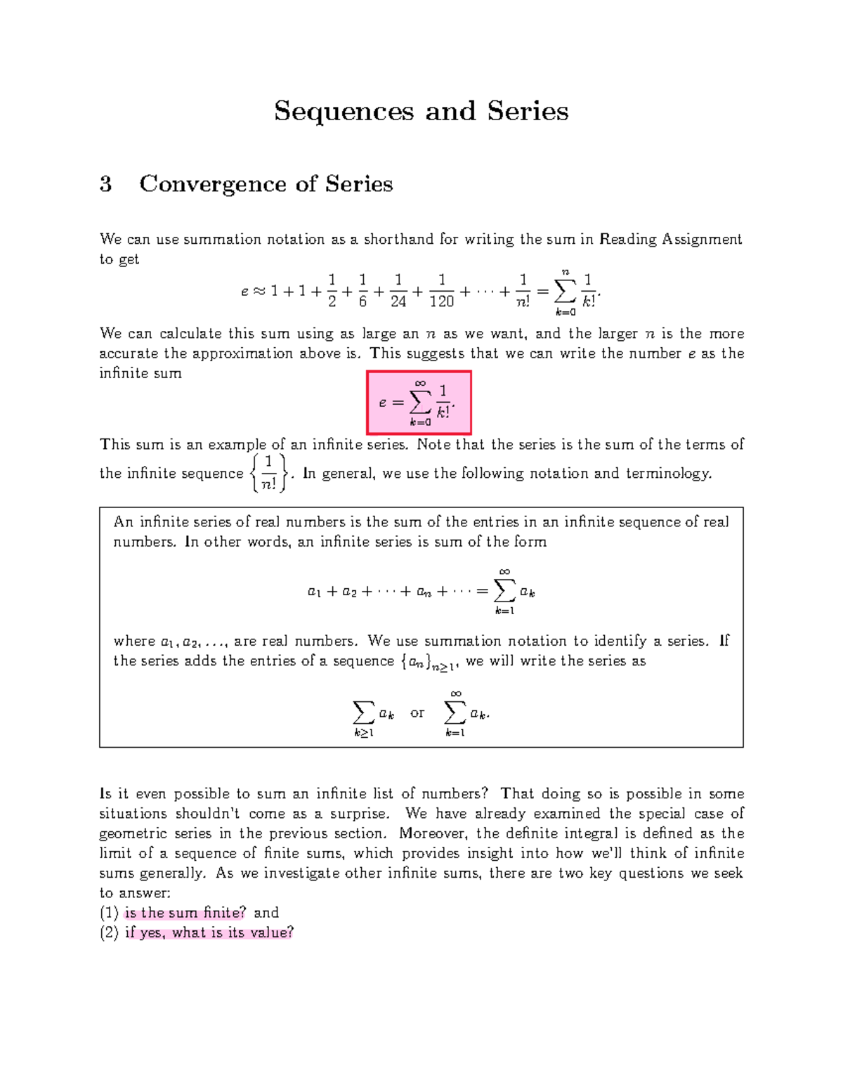 Convergence+of+Series+In-Class+Notes - Sequences and Series 3 ...
