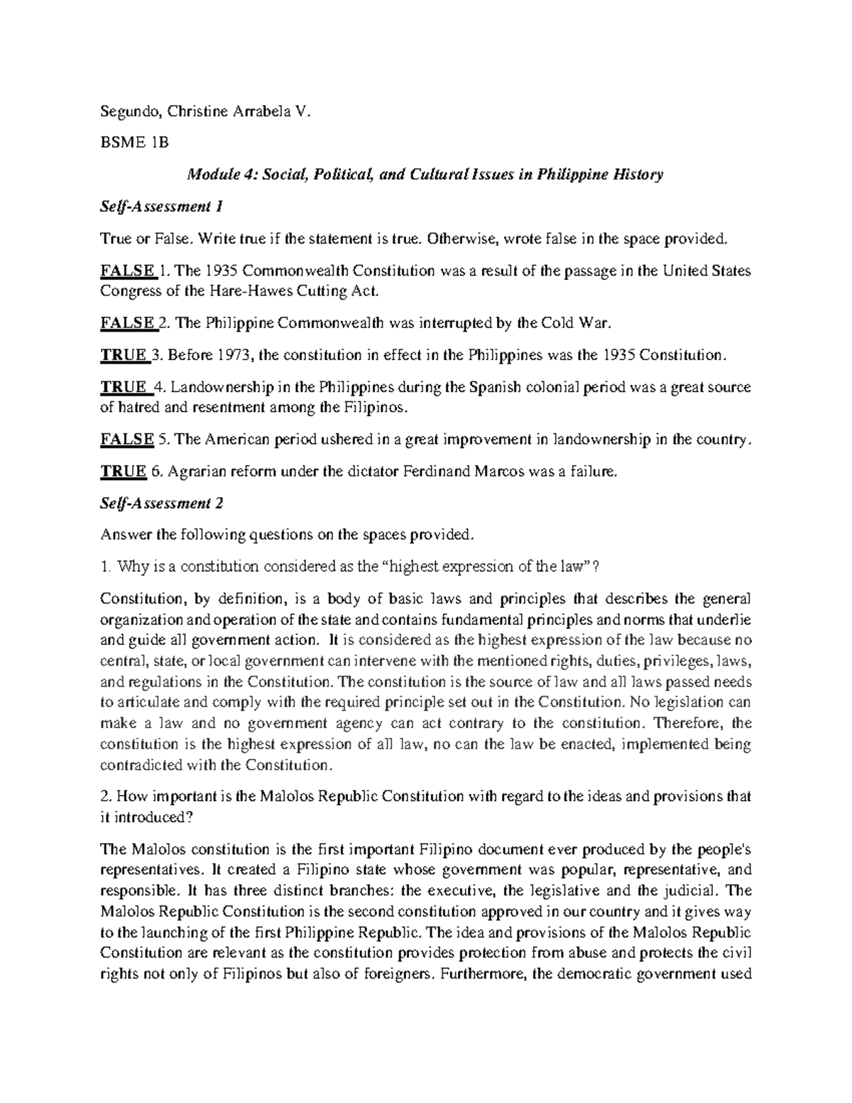 RIPH Module No. 4 - Readings in Philippine History - PangSU - Studocu