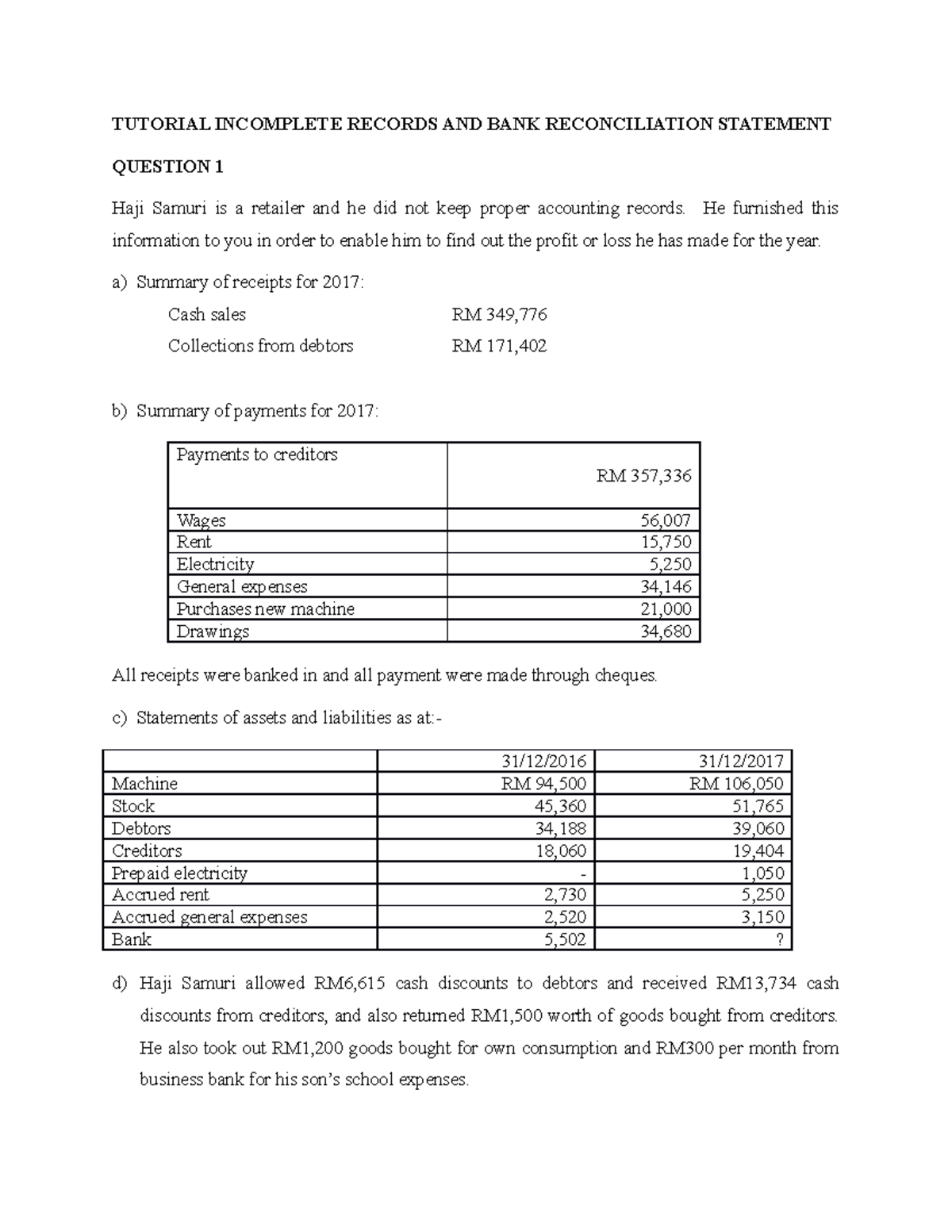 Tutorial Incomplete record - Haji Samuri - TUTORIAL INCOMPLETE RECORDS ...